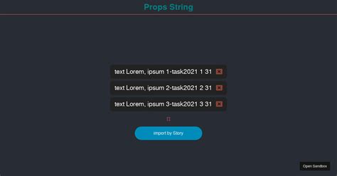 React Storybook Sandbox Codesandbox