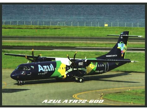 Postcard Azul Atr 72