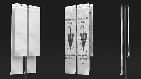 스탠드가 있는 젖은 우산 가방 3d 모델 19 3ds Blend C4d Fbx Max Ma Lxo Obj