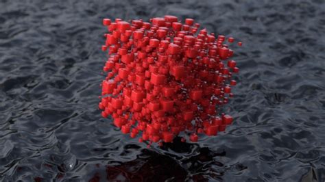 Abstract Red Cubes Motion Graphics VideoHive