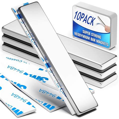 Neodymium Magnets Strong 5pcs 10pcs Magnetic Strips Self Adhesive