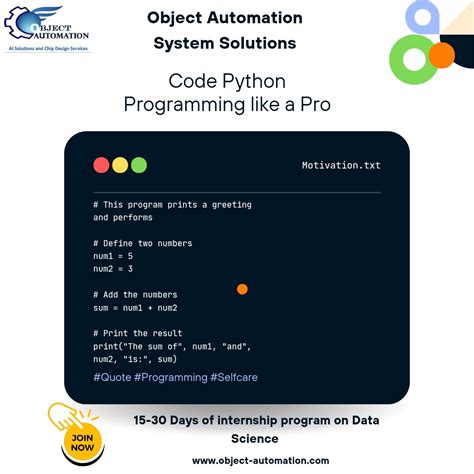 Object Automation On Linkedin Objectautomationsystemsolutions Dataanalysis Datascience