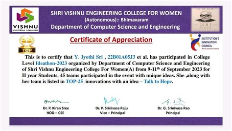 Jyothi Sri Yerukonda On Linkedin Ideathon Connections Top25 Idea