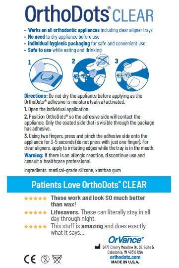 Orthodots® Clear For Practices Orvance Pro