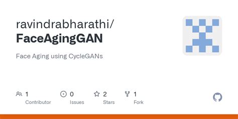 Github Ravindrabharathifaceaginggan Face Aging Using Cyclegans Github Ravindrabharathifaceaginggan Face Aging Using Cyclegans