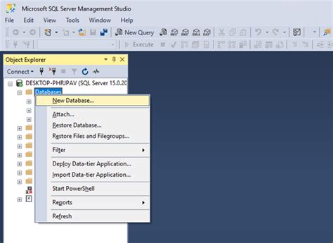 Cara Membuat Database Dan Tabel Pada Sql Server