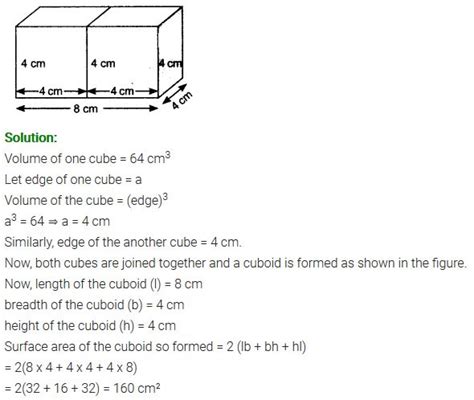 Ncert Solutions For Class 10 Maths Surface Areas And Volumes Chapter 13 Ex 13 1