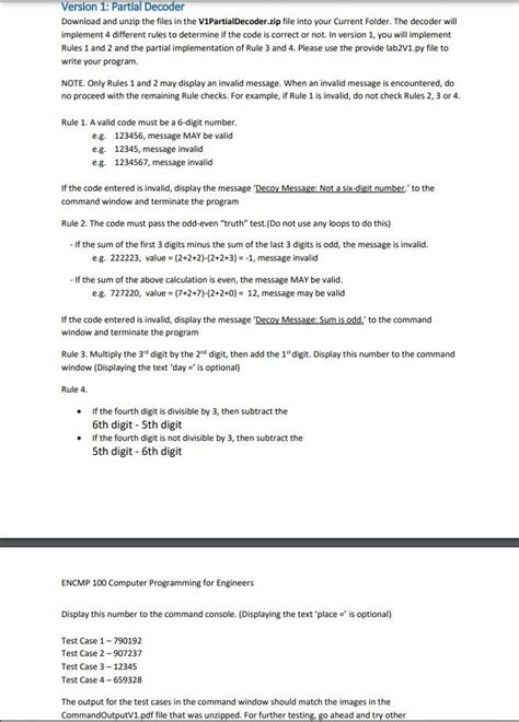 solved version 1 partial decoder download and unzip the