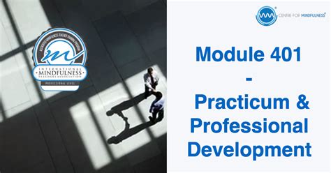 Module 401 Practicum And Professional Development Cfm In