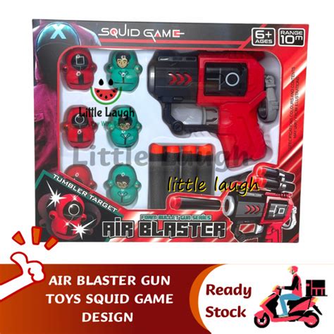 NEW Squid Game Design Soft Bullet Gun Toys Foam Bullet Gun Toys Blaster Gun Toys Value Pack