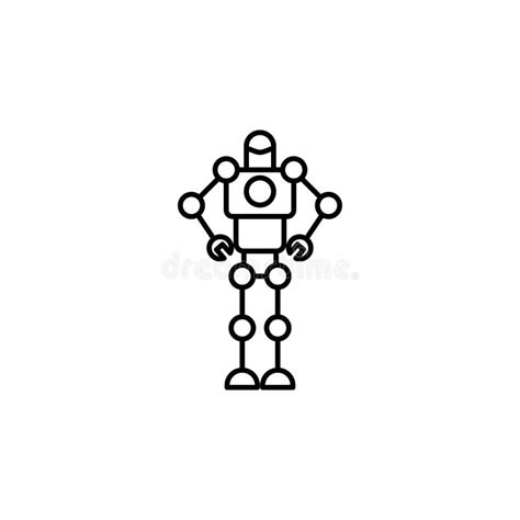 Robot Smart Robot Multi Color Style Icon Simple Thin Line Outline Vector Of Artifical Icons