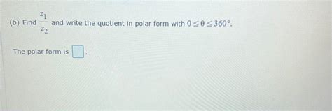Solved Given Complex Numbers Z And Z Chegg