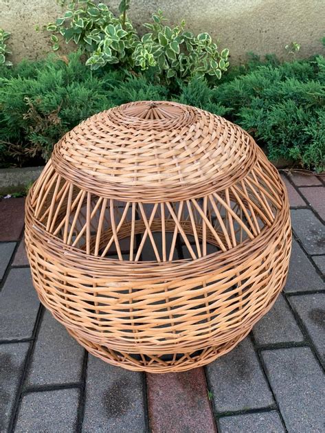 Люстра плетена з лози натуральна 004 фото відгуки характеристики в інтернет магазині