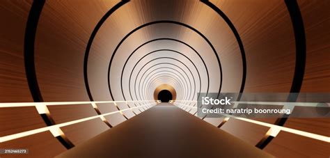 공상 과학 터널 파이프 빔 원형 스테이지 네온 색상 및 레이저 조명 3d 일러스트레이션 0명에 대한 스톡 사진 및 기타 이미지 Istock