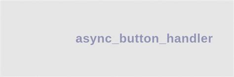Asyncbuttonhandler Flutter Package