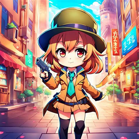 Chibi Detective Girl By Kingdab28 On Deviantart
