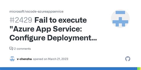 Fail To Execute Azure App Service Configure Deployment Source Command From Command Palette