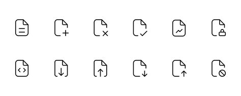 File And Document Icons Office File Icon Set Computer File Symbols Pc Document Search