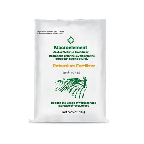 High Potassium Organic Npk 10 6 40 Potash Fertilizer Water Soluble