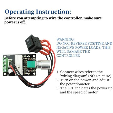 [type 2] 1203bb Dc 6v 28v 6v 12v 24v 3a Pwm Dc Motor Speed Controller