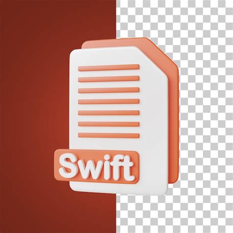 Premium Psd Swift Document File Format 3d Illustration