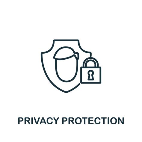 Privacy Protection Icon From Authentication Collection Simple Line