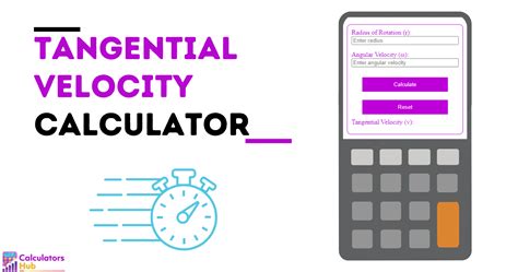 Tangential Velocity Calculator Online