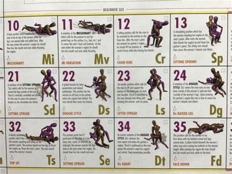 Periodic Table Of Sex 58 Sex Positions Mantis Design Poster Not A Copy