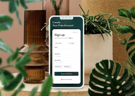 Sign Up Login In Page UI UX Prototype Template Design On Behance