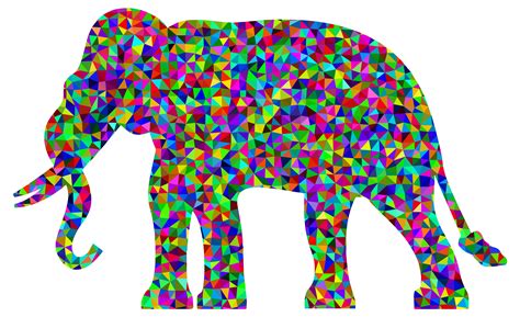 Download Prismatic Low Poly Elephant Svg Freepngimg