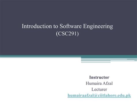 Lecture 2 Software Processes Ppt