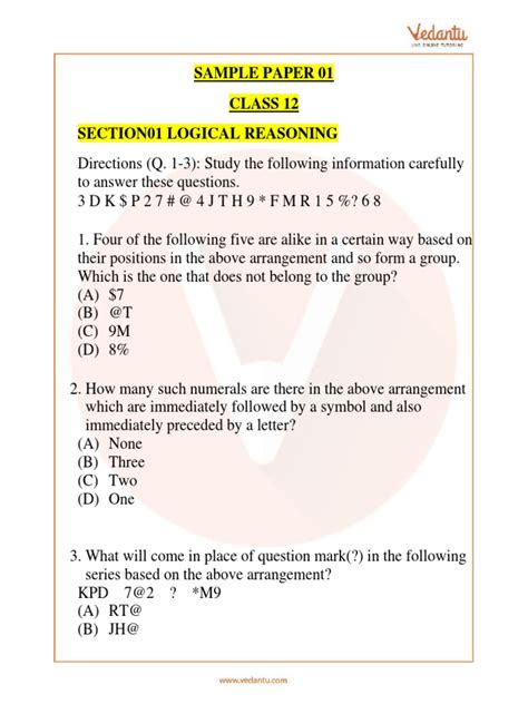 Imo Maths Sample Paper 1 For Class 12 Pdf Mathematics Geometry
