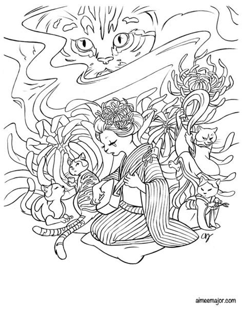 Yokai Coloring Pages Coloring Pages