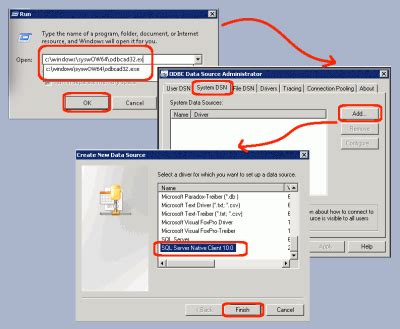 Creating A 32 Bit ODBC DSN In Windows 2008R2