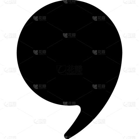 教育培训简约标点符号逗号元素贴纸