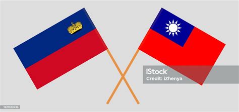 리히텐슈타인과 대만의 깃발을 교차 공식 색상 정확한 비율 교섭에 대한 스톡 벡터 아트 및 기타 이미지 교섭 국가 지리적 지역 국기 Istock
