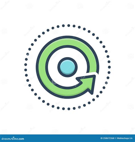 Color Illustration Icon For Reload Refresh And Restore Stock Vector Illustration Of Icon