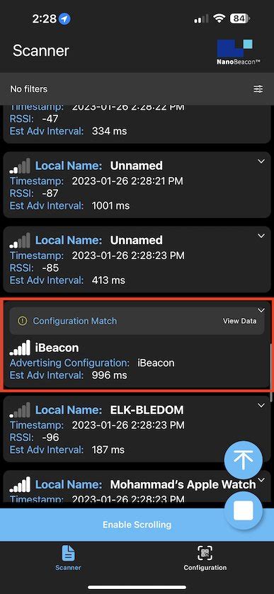 NanoBeacon BLE Scanner Tutorial Part InPlay