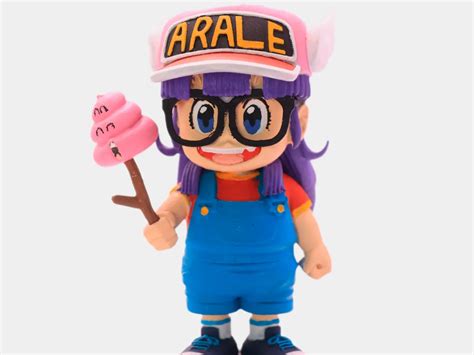 Figura De Anime Retro Inspirada En Arale Modelo De Impresión 3d