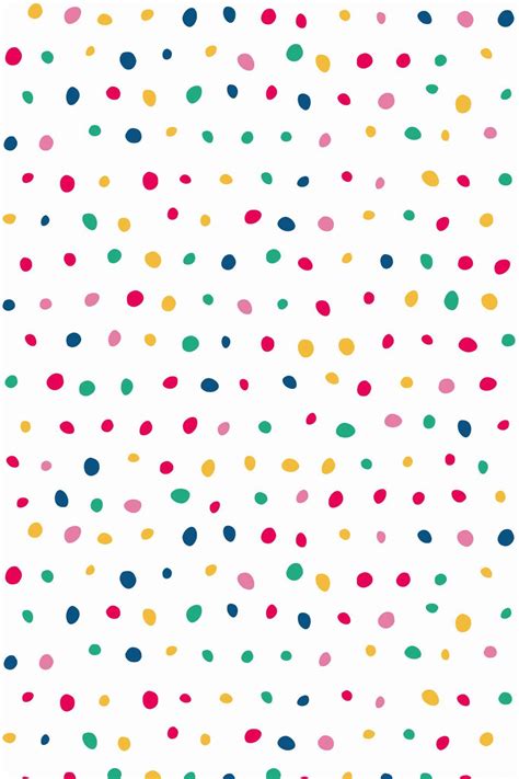 Colorful Dots Peel And Stick Wallpaper Or Non Pasted