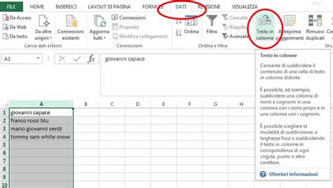 Come Dividere Una Cella In Excel Salvatore Aranzulla