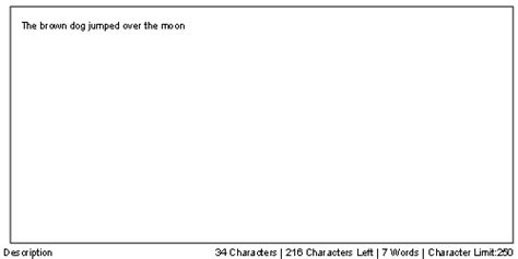 Cms Builder Plugins Character Counter For Text Fields