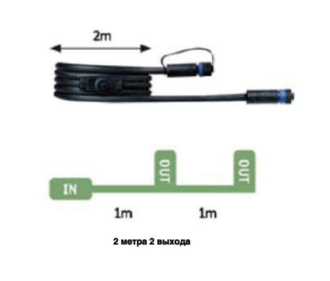 соединительный кабель 2 м 1 5 мм2 с 2 выходами