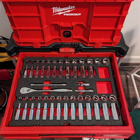 Foam Insert To Store Milwaukee Socket Set In A Milwaukee Packout 4