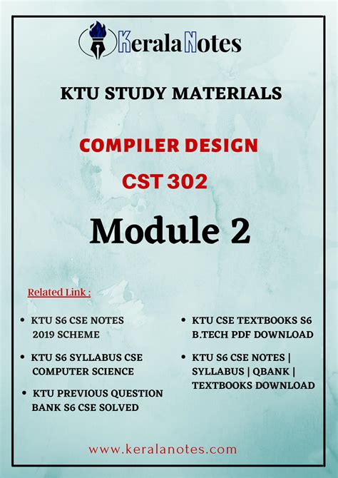 Solution Module 2 Compiler Design Handwritten Notes Kerala Notes