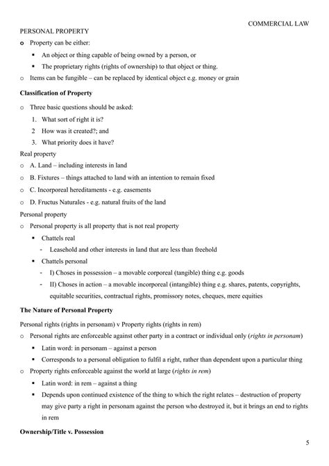 Intro To Commercial Law 70327 Introduction To Property And Commercial Law Uts Thinkswap