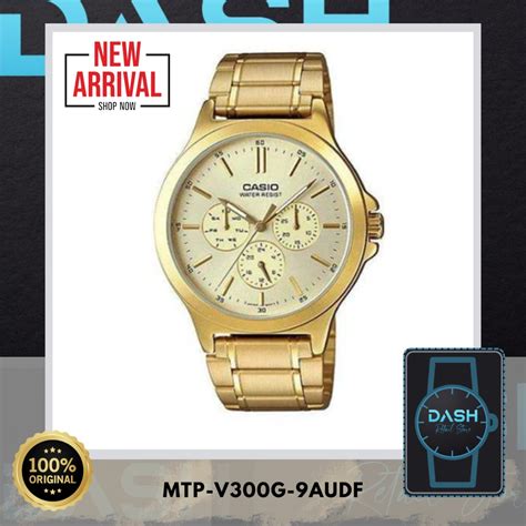 Mens Gold Casio Mtp V300g 9a Mtpv300g 9a Mtp V300g 9audf On Carousell