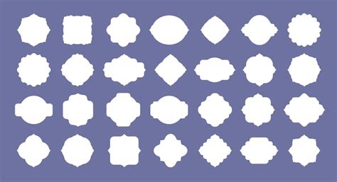 Premium Vector Frame Label Set