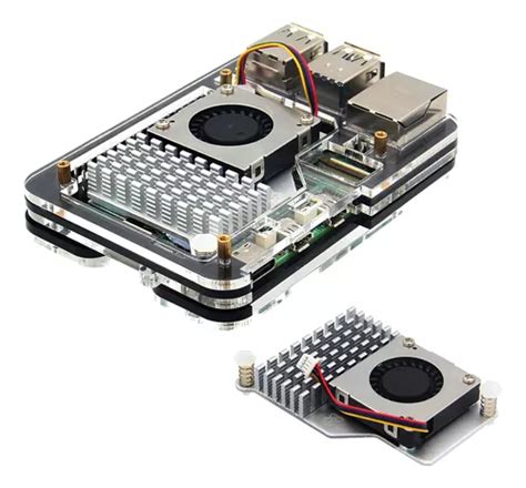 Funda Geekworm Para Raspberry Pi 5 Acry Enfriador Activo Of Meses Sin Interés