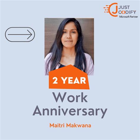 Workanniversary Justcodify Just Codify